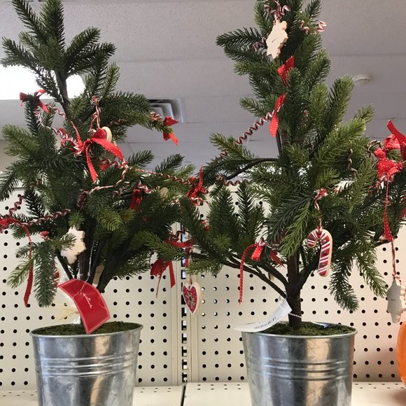 Hallmark | Holiday | Vintage Hallmark Set 2 Mini Trees Table Decor ...